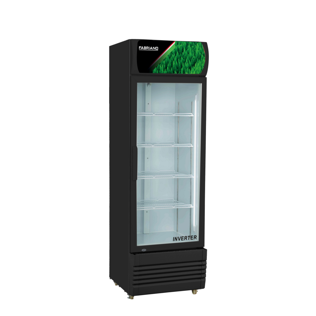 Fabriano FSI13HSG-I BLK 13cuft High Performance INVERTER Showcase Chil ...
